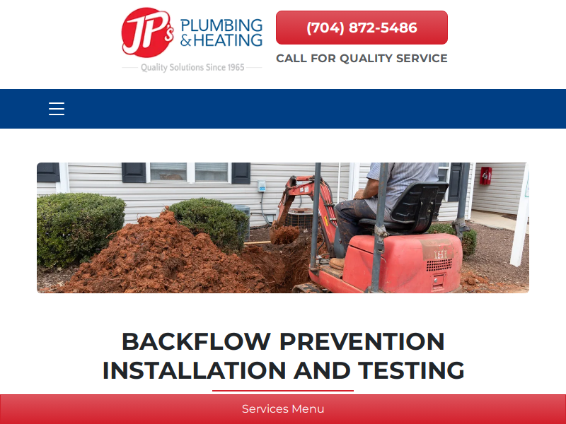 JP’s Plumbing and Heating • Residential Services - Backflow Prevention ...